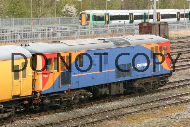 UK DIESEL TRAIN Railway Photograph Of Class 73 73201 Loco. (Rm73-259) £ ...