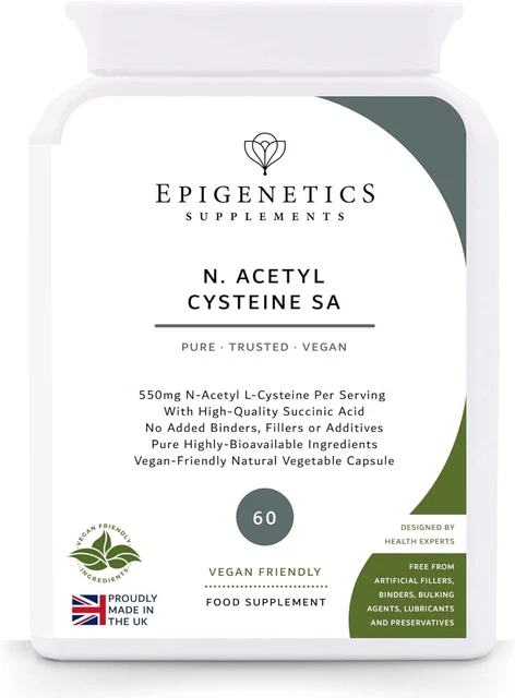 N-ACETYL CYSTEINE SA High Strength NAC 550mg & Natural Succinic Acid ...