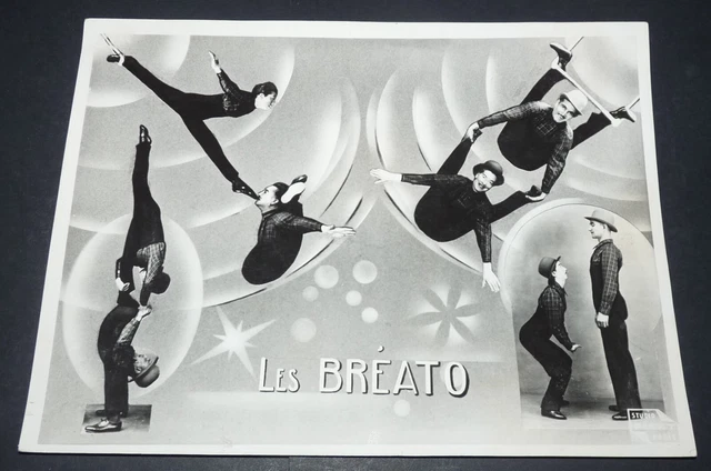 PHOTO CIRQUE NAPOLEON Rancy Vers 1954 Les Breato Acrobates Comiques EUR ...