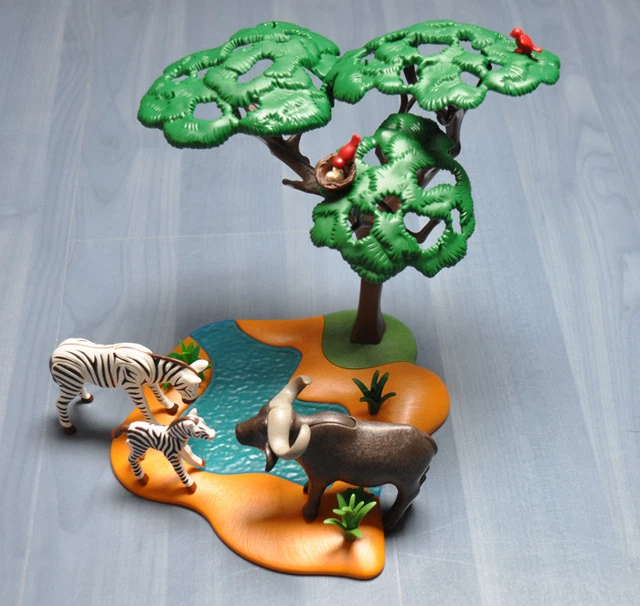 PLAYMOBIL - 4828 - Buffle africain avec zèbres TBE boîte d'origine EUR ...