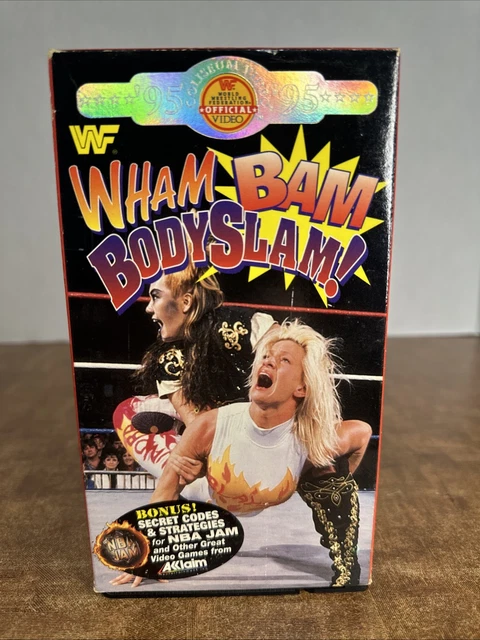WWF WHAM BAM Bodyslam! VHS 1995 Rare Wrestling Tape Coliseum 90s Bret ...