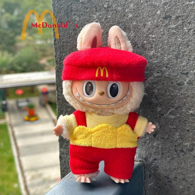 POP MART LABUBU The Monsters Plush Doll McDonald's Clothes + Hats Suit ...