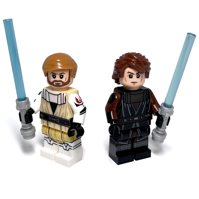 CUSTOM LEGO ANAKIN Skywalker Obi-Wan Kenobi Minifigures Jedi Clone Wars ...