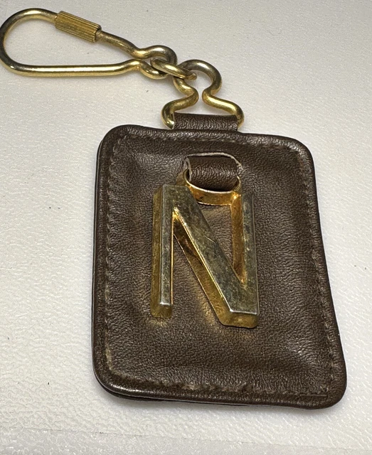 VINTAGE LETTER N First Last Name Person Named Nancy Nick Nora Leather ...