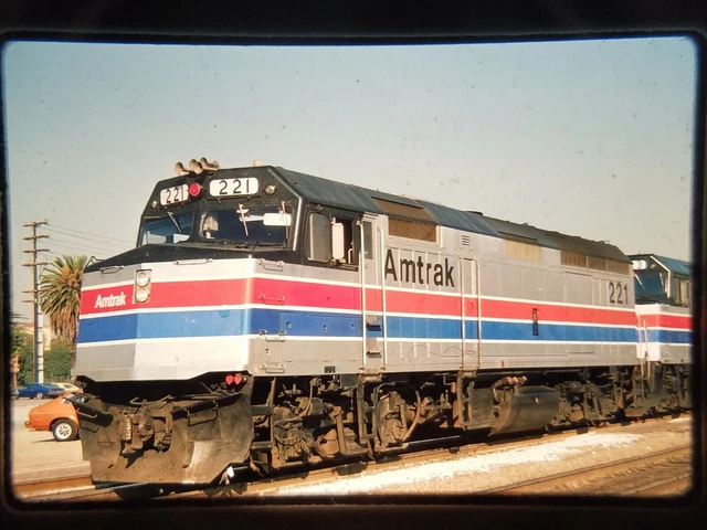 AMTRAK RAILROAD TRAIN Locomotive 203 Original 1975 Photo Slide £4.59 ...