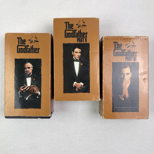 THE GODFATHER COMPLETE Epic Box Set VHS Part I, II, & III £18.61 ...