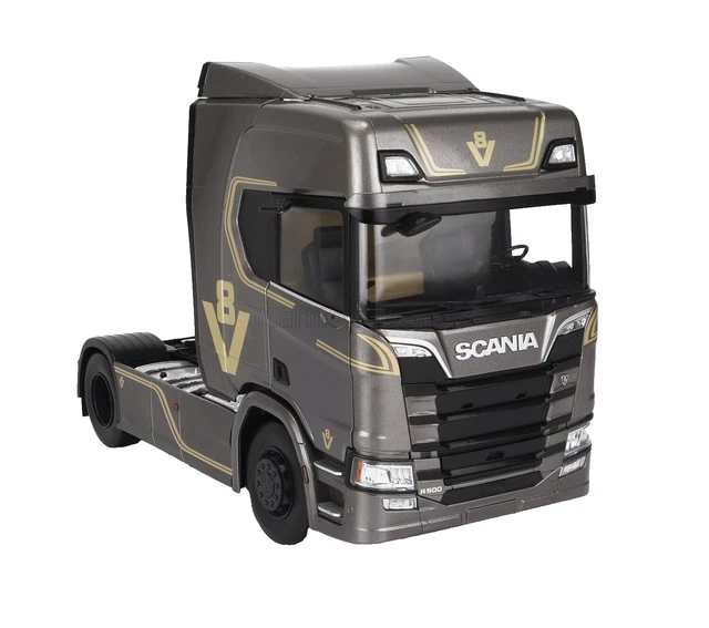 SCANIA R SERIES Topline V8 Grey 1:18 Scale Diecast Model Lovely Classic ...