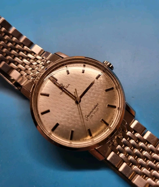 OMEGA SEAMASTER DE Ville Rare "Golf Ball" Dial Vintage Swiss Watch on ...