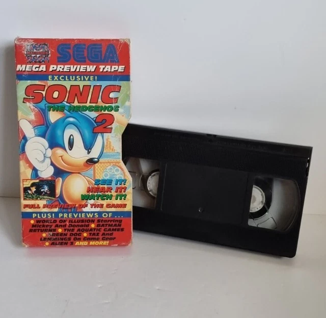 MEAN MACHINES SEGA - Sonic The Hedgehog 2 - MEGA PREVIEW TAPE VHS £19. ...