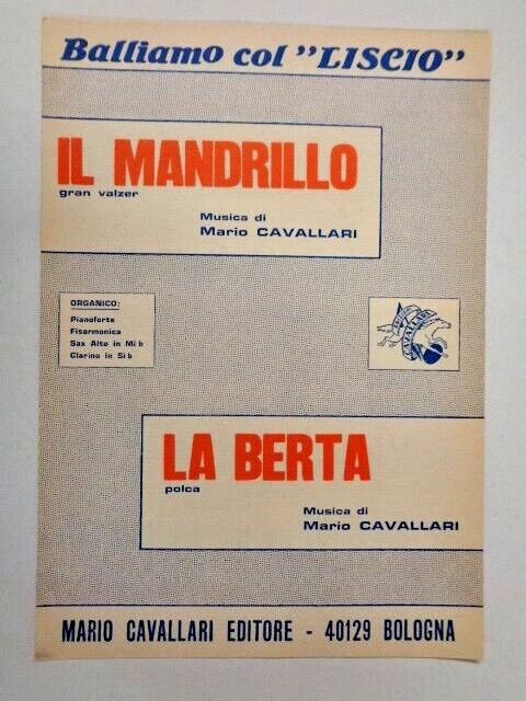 IL MANDRILLO LA BERTA Balliamo col liscio SPARTITO EUR 9,00 - PicClick IT
