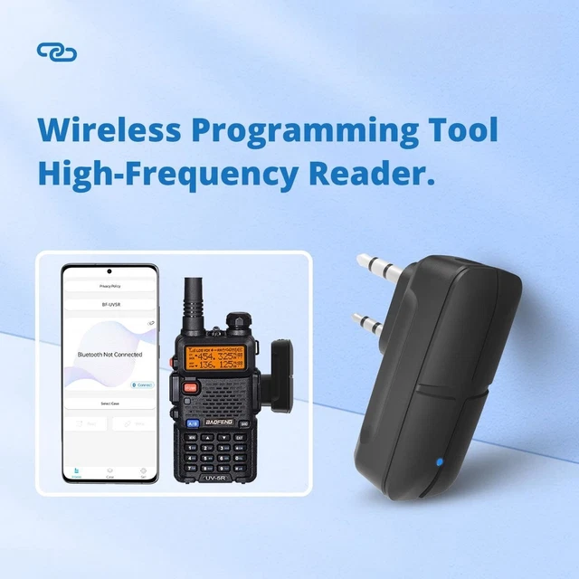 HAM RADIO WIRELESS Programmer Adapter APP PC Program UV-5R and Multiple ...