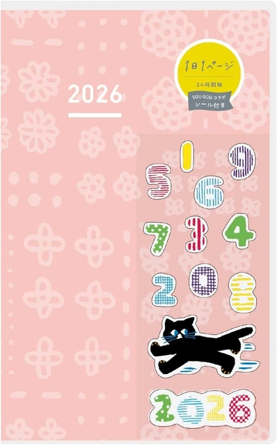 KOKUYO JIBUN TECHO DAYs mini 2026 Monthly Daily Planner B6 Slim con ...