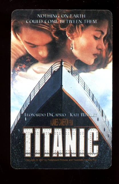 PLAYING CARD PARAMOUNT Pictures Movie Titanic Leonardo Di Caprio & Kate ...