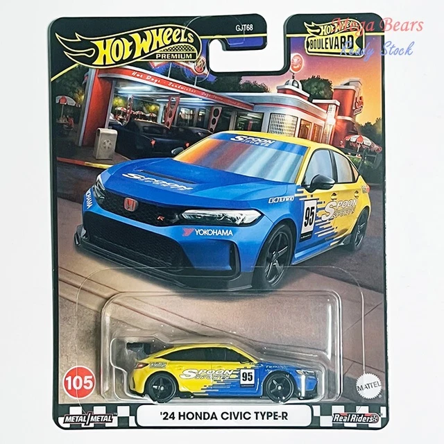 HOT WHEELS PREMIUM 2024 Boulevard #105 24 Honda Civic Type-R £23.29 ...