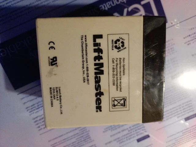 LIFTMASTER 485LM BATTERY Backup for Liftmaster 8550 8550WL 8550WLB ...