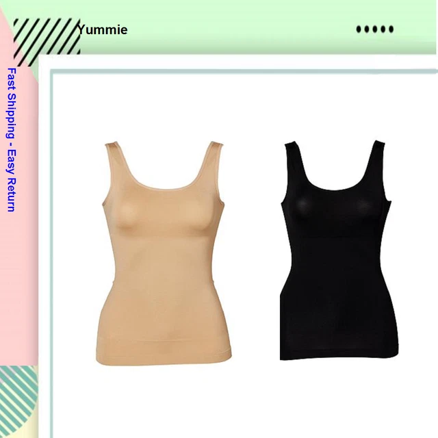 YUMMIE 2-PACK SEAMLESS 2-Way Shaping Tank, Black/Almond M/L £49.19 ...