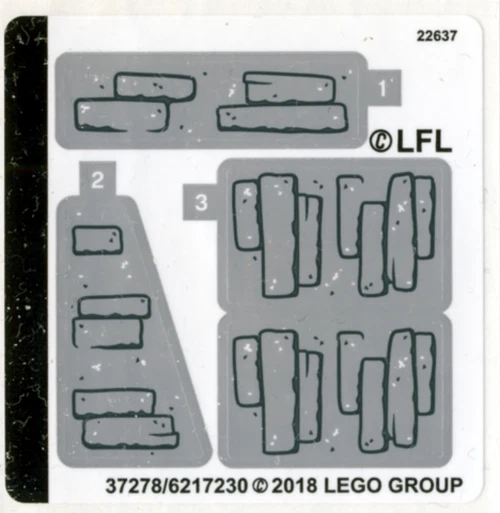 LEGO 75200PCSK01 STAR WARS Sticker Sheet for Set 75200 - (37278/6217230 ...
