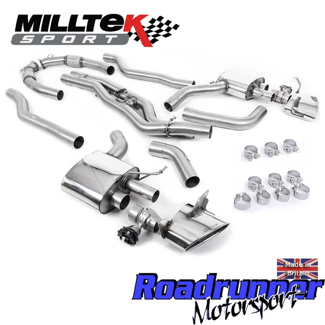 MILLTEK AUDI RS6 C8 Exhaust System & RS7 GPF Back LOUDEST SSXAU903 *No ...