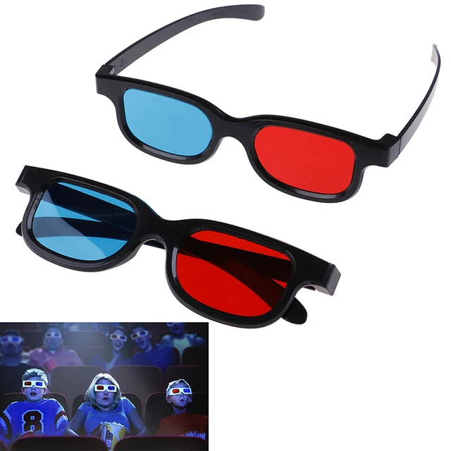 UNIVERSAL RED BLUE 3D Glasses For Dimensional Anaglyph Movie Game DS £2 ...