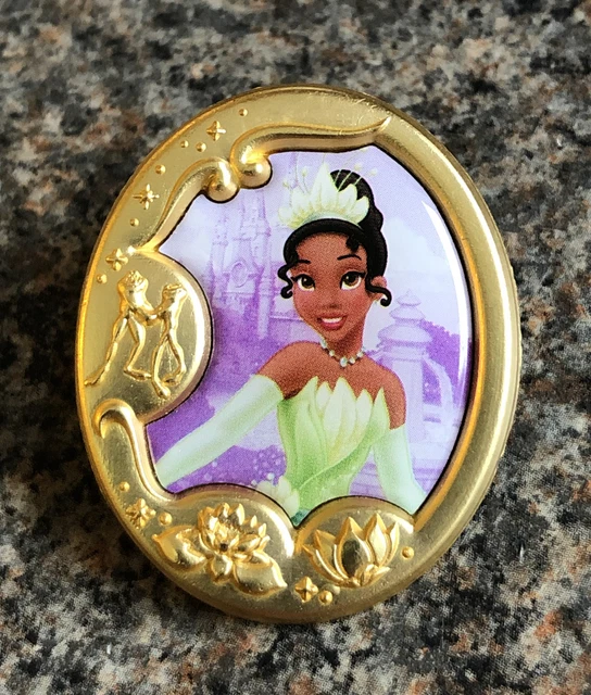 DISNEY - PRINCESS Gold Frame Mystery Pin - Tiana Princess And The Frog ...