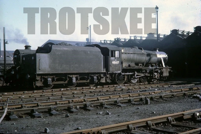 35MM SLIDE BR British Railways Steam Loco 48627 Class 8F 1968 Original ...