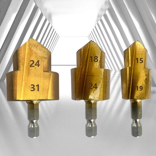 PPR LIFTING STEPPED Drill Bit Hexagon Shank Water Pipe Connection To-DC ...