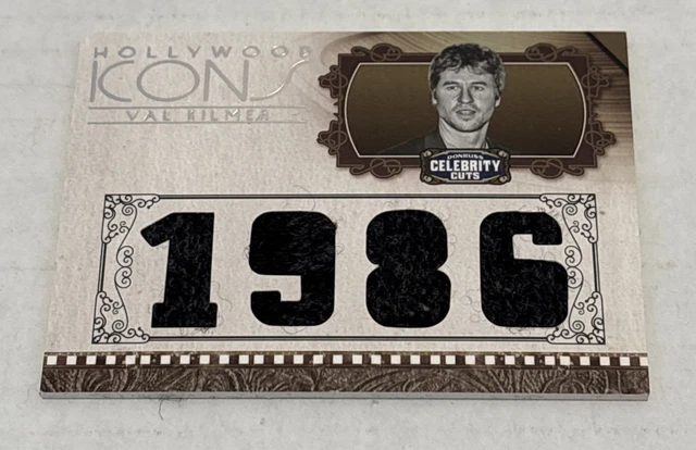 CELEBRITY CUTS VAL Kilmer Hi-Vk Hollywood Icons 1986 Materials Swatch ...