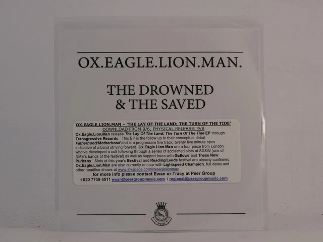OX EAGLE LION MAN THE DROWNED AND THE SAVED (E59) 2 Track Promo CD ...