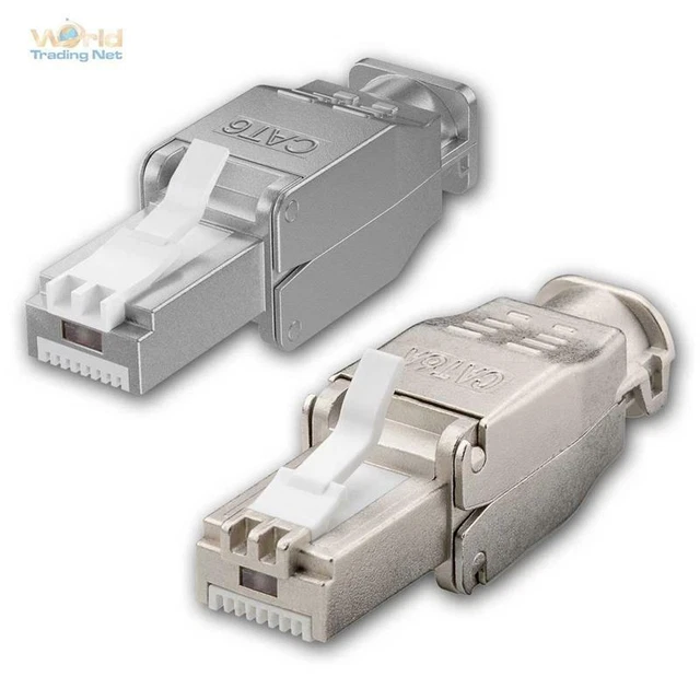WERKZEUGFREIER CAT6A / CAT6 Stecker, 10GB RJ45 Netzwerkstecker STP ...