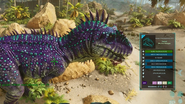 ARK SURVIVAL ASCENDED Carcha Clone MALE 275 Melee Guaranteed PC , XBOX ...