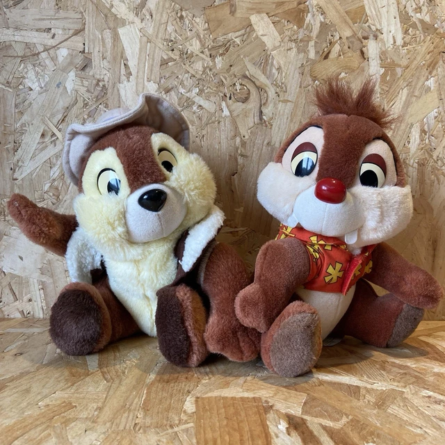 CHIP ‘N DALE Rescue Rangers Vintage Disneyland World Plushes Soft Toy £ ...
