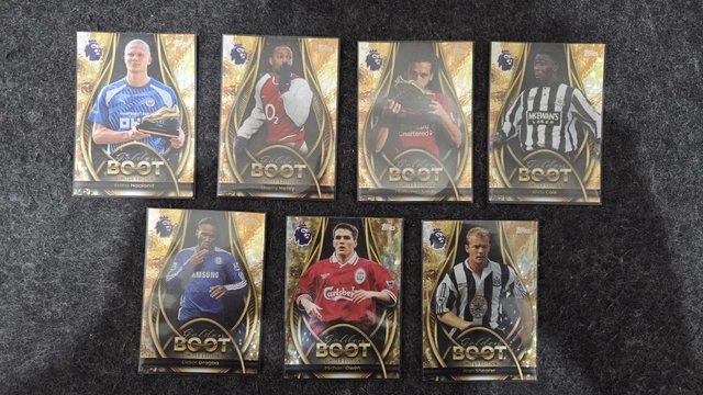 TOPPS PREMIER LEAGUE 2026 Golden Boot Limited Edition Full Set 7 Cards ...