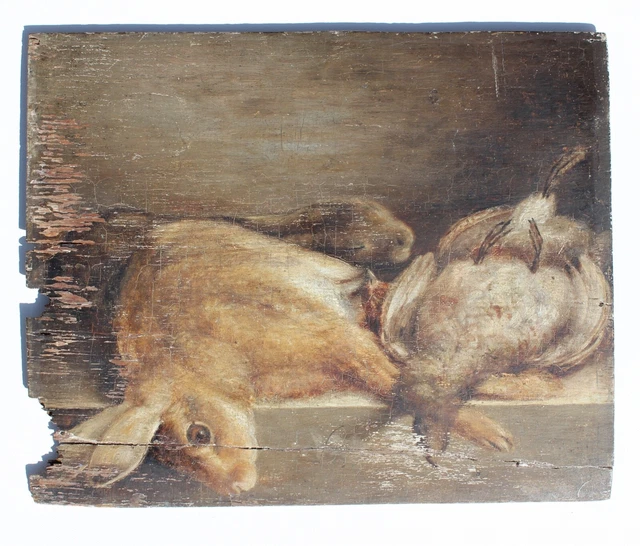 ANTIQUE 18TH CENTURY Dutch School Oil Painting On Panel Still life Of ...