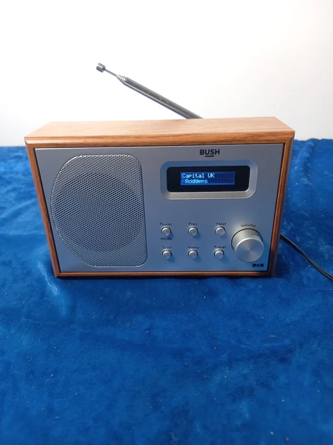 BUSH DAB/FM RADIO Wooden Effect Mini Model: BD-1207S Power Supply ...