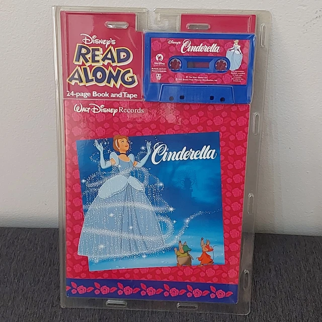 DISNEY READ ALONG 24 Page Book and Tape Cassette Cinderella £56.46 ...