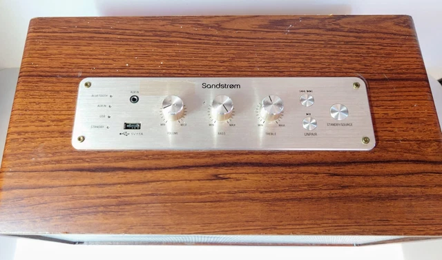 SANDSTROM SCBTS17 SPEAKER Bluetooth USB Aux Input Bass & Treble £39.99 ...