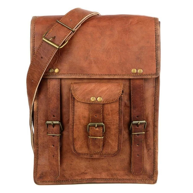 NEU LEDER UMHÄNGETASCHE Schulter Tasche Rustikal Retro Handmade Messenger Herren EUR 36,82 ...