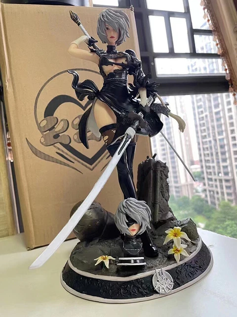 NIER:AUTOMATA 2B YORHA No. 2 figurines articulées en PVC double tête ...