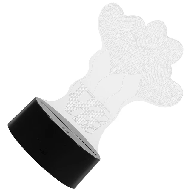 3D LAMP VISUAL Light Effect Touch Colors Changes Night Light (Four Love ...