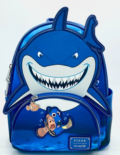 MINI ZAINO LOUNGEFLY Finding Nemo Disney Pixar Bruce Marlin Dory Bag ...