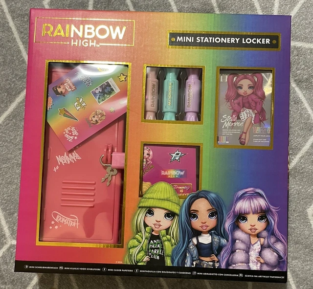RAINBOW HIGH SECRET Locker Stationery Set Notepad, Gel Pens Stickers £ ...