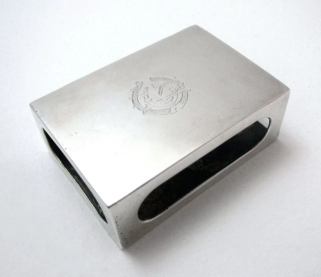 ANGLO INDIAN COLONIAL Kutch Silver Match Box Cover Holder Vesta Case J ...