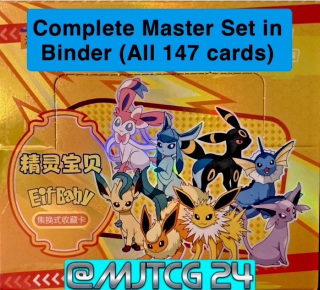 FULL COMPLETE MASTER SET - Pokemon Baby EiF Cards - 147 Cards QR-HR-SR ...