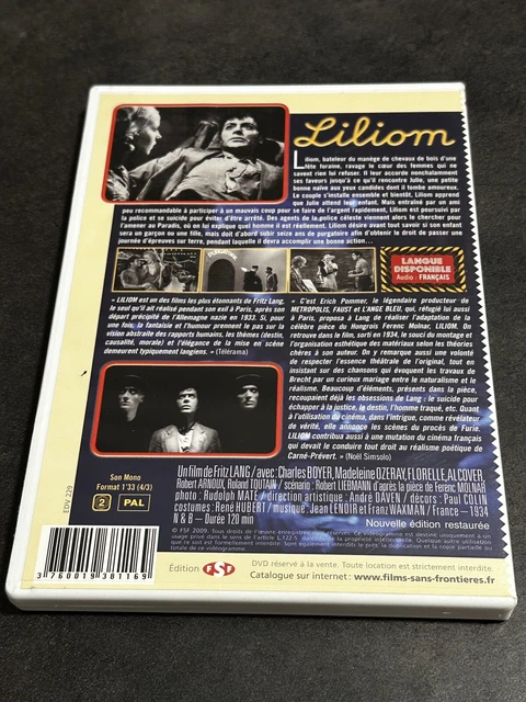 LILIOM DVD FRITZ Lang Charles Boyer Collection Hommage 1934 Fsf EUR 19 ...