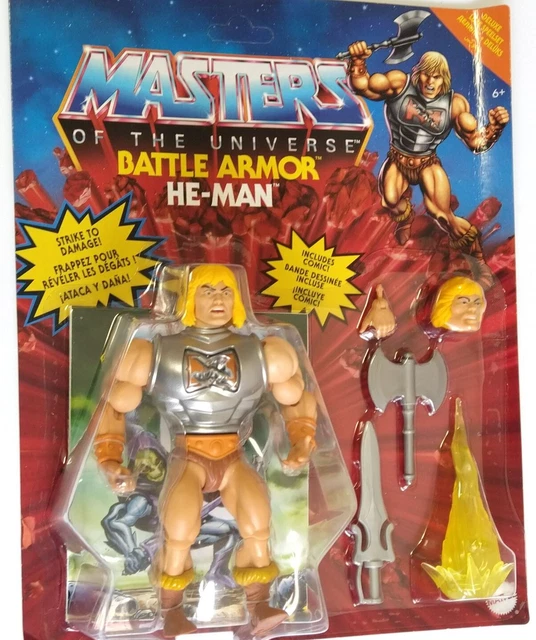 MASTERS OF THE Universe Origines Bataille Armor He-Man action figure ...