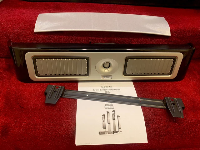 INFINITY CASCADE BLACK 3V Center Channel Speaker Grill Manual Wall ...