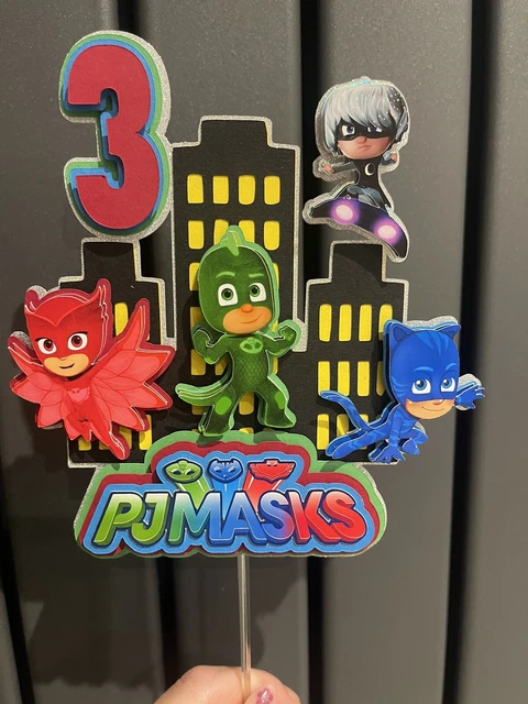 PJ MASKS INSPIRED Layered 3d Cake Toppers Any age £14.23 - PicClick UK