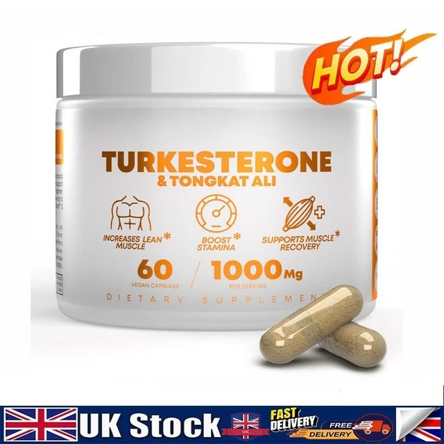 🔥 TURKESTERONE 1000MG(60 Capsules) Lean Muscle Growth & Recovery ...