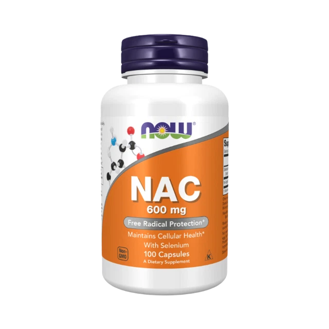 NOW FOODS NAC 600mg (N-Acetyl L-Cysteine) 100 Vegetarian Capsules £25. ...