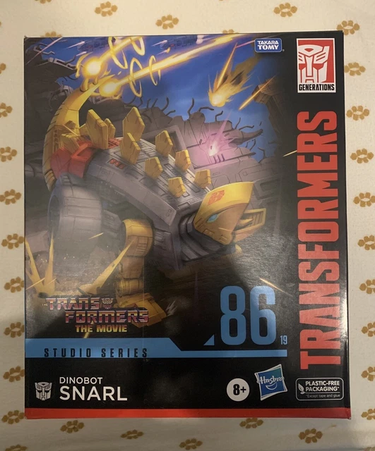 HASBRO TRANSFORMERS TOYS Studio Series Leader Class 86-19 Dinobot Snarl ...